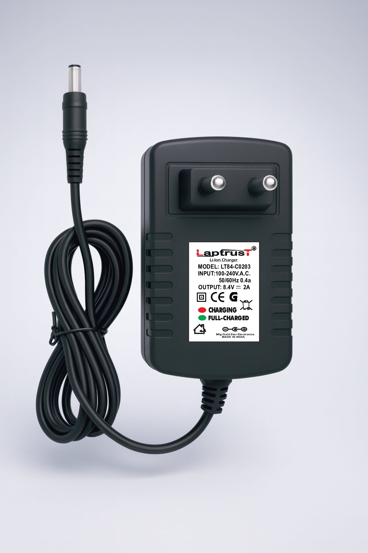 8.4V 2A Lithium Battery Charger | Wall-Mounted | Made In India ...